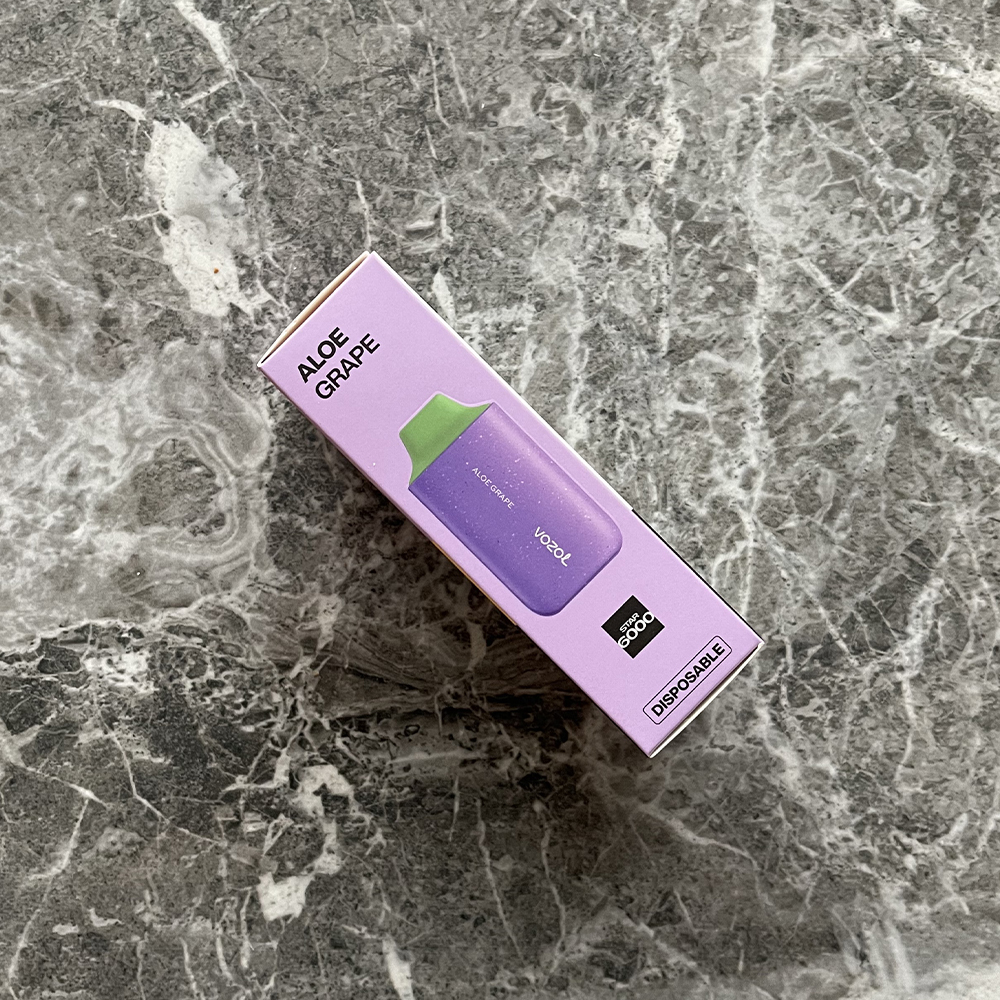Vozol Star 6000 Aloe Grape💨 - Disposable Vape ‣ Only £12👍