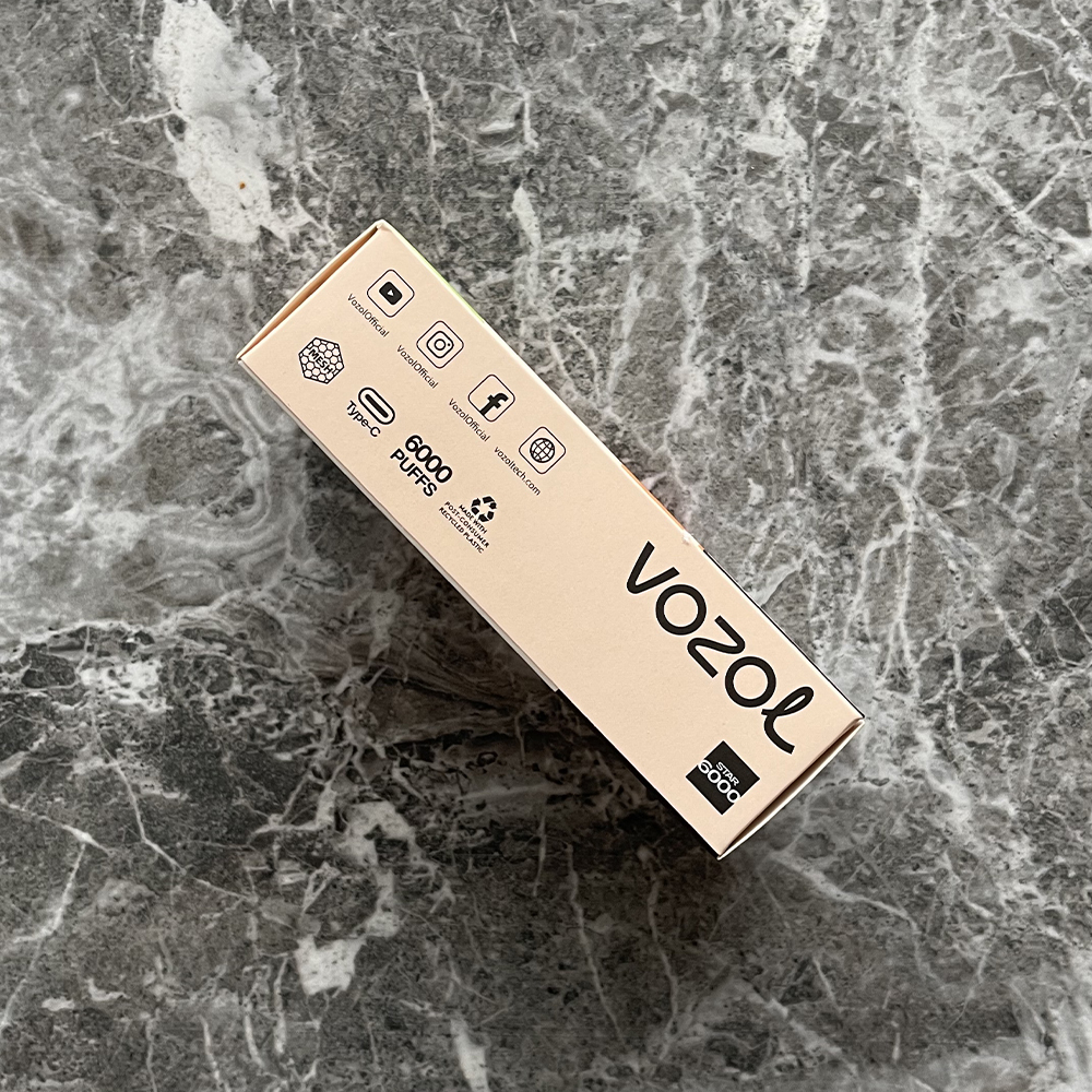 Vozol Star 6000 Clear💨 - Disposable Vape ‣ Only £12👍