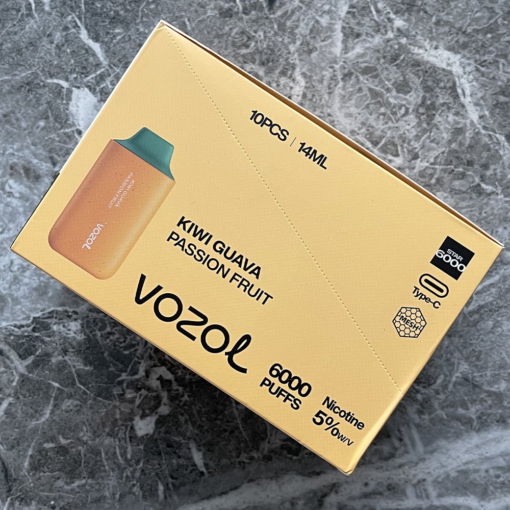 Vozol Star 6000 Kiwi Guava Passion Fruit💨 ‣ Only £12👍
