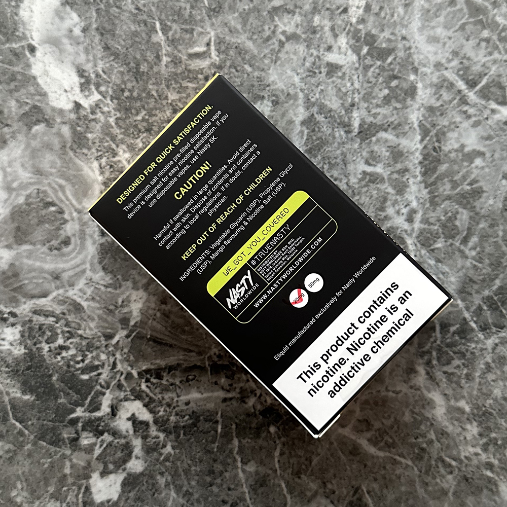 NASTY 5K Crystal Cushman Mango💨 ‣ Vape of UK ‣ Only £12👍